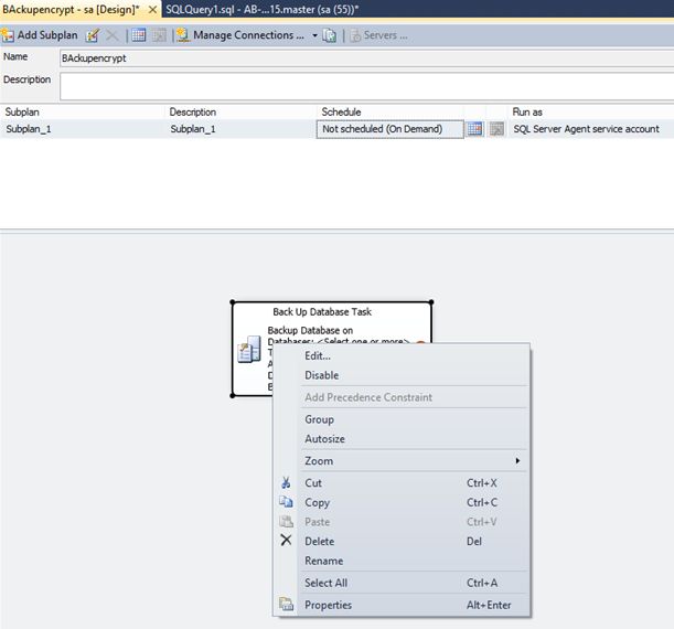 SQL Server 2014 Database Backup - Encryption